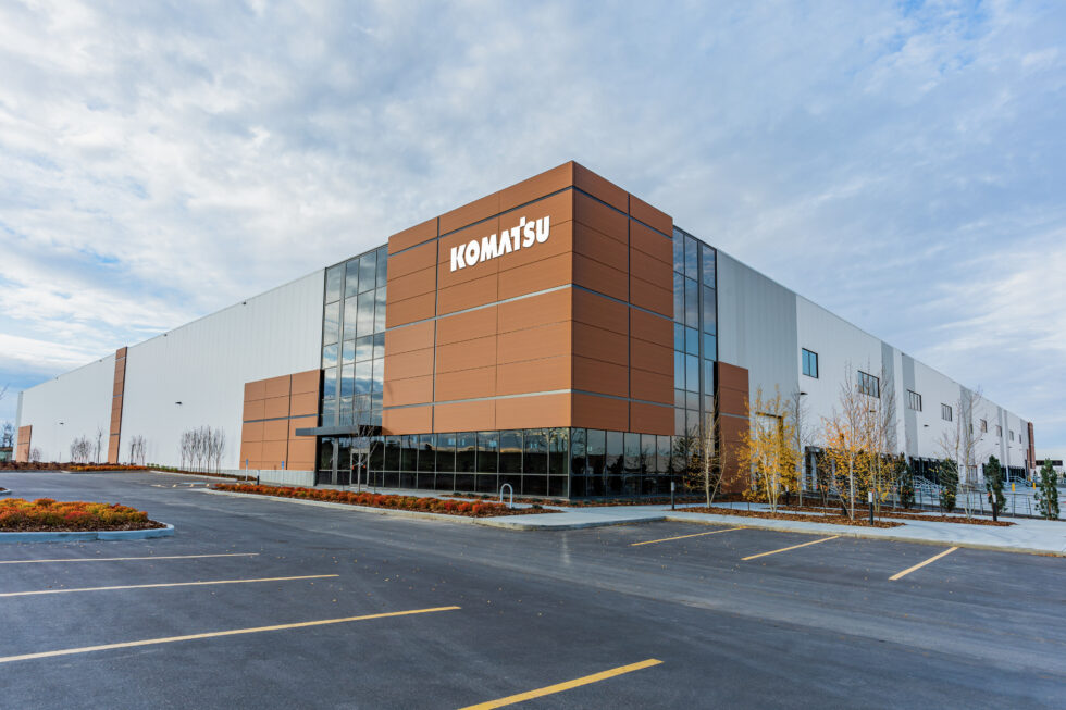 New Komatsu Full-Service Distribution Center In Alberta Set To Open In Early 2026 | Timber ...